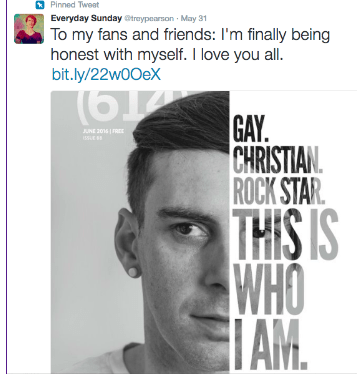 Trey Pearson and His 'Coming Out': A Christian Perspective