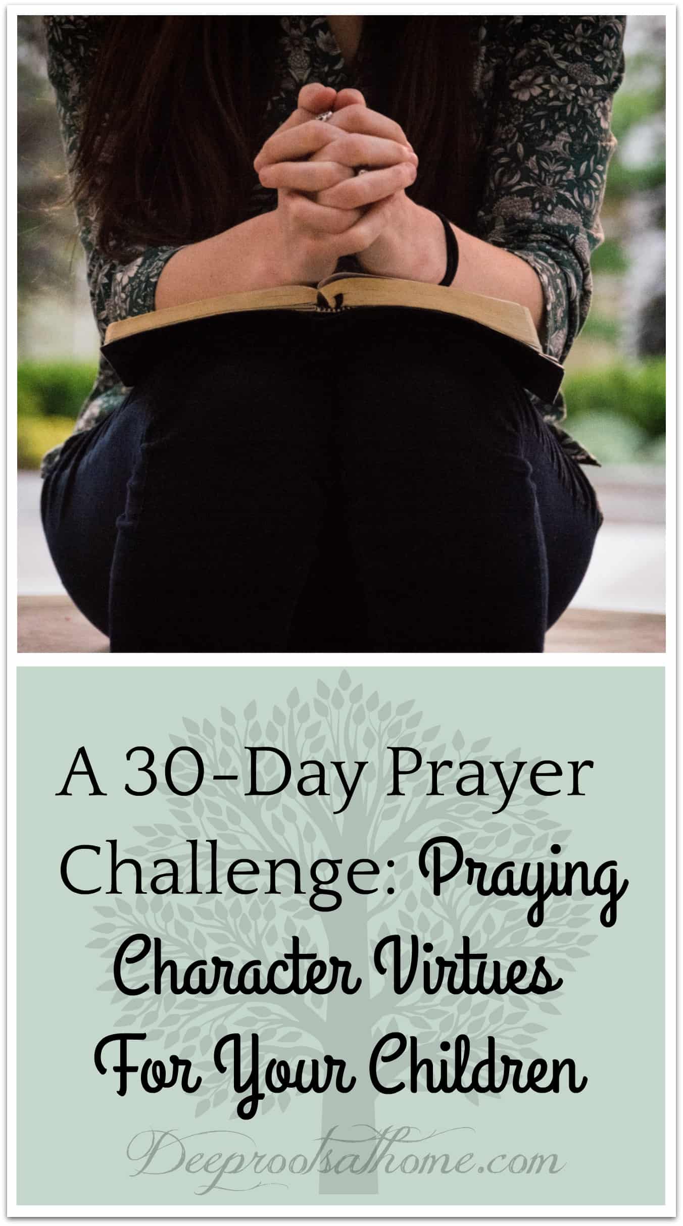 A 30-Day Prayer Challenge: Praying Character Virtues For Your Children